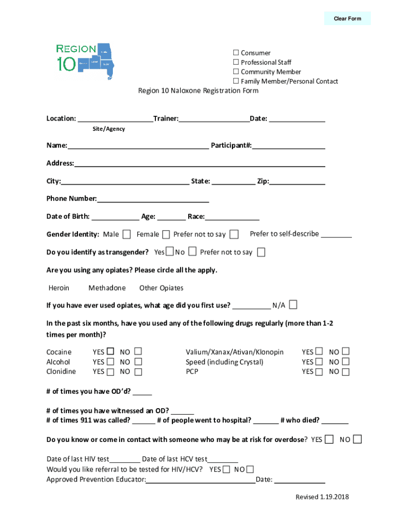 Fillable Online MDHHS - Naloxone Form - State of Michigan Fax Email ...