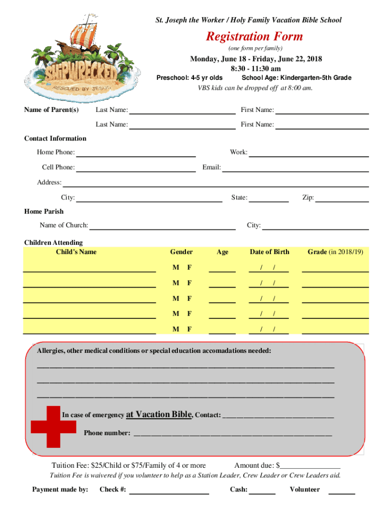 Fillable Online VBS ON THE GO-Rocky Railway Train TicketSt. Joseph the ...