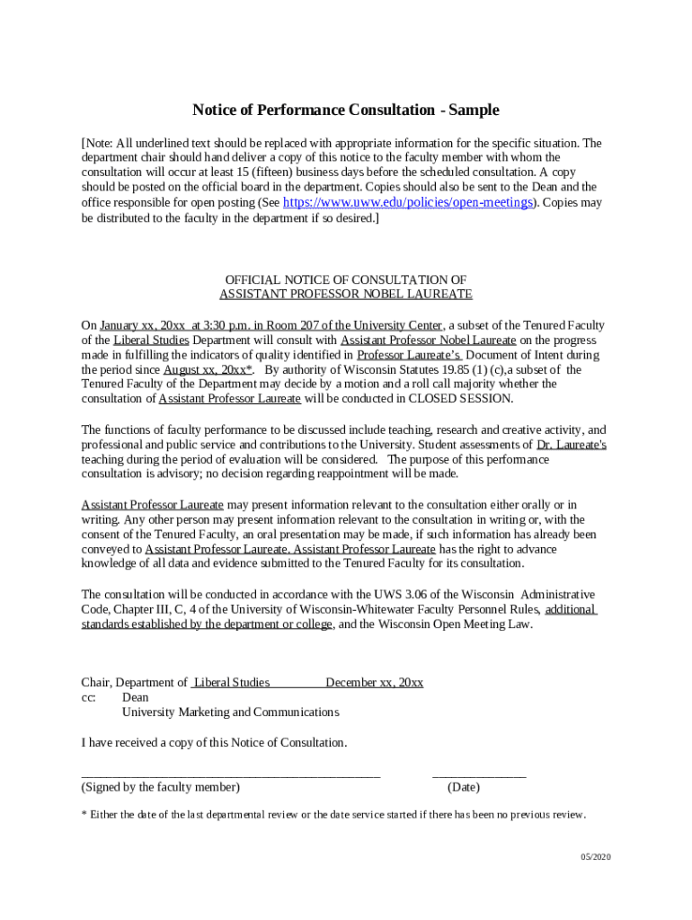 Reappointment Review - Sample Doc Template | pdfFiller