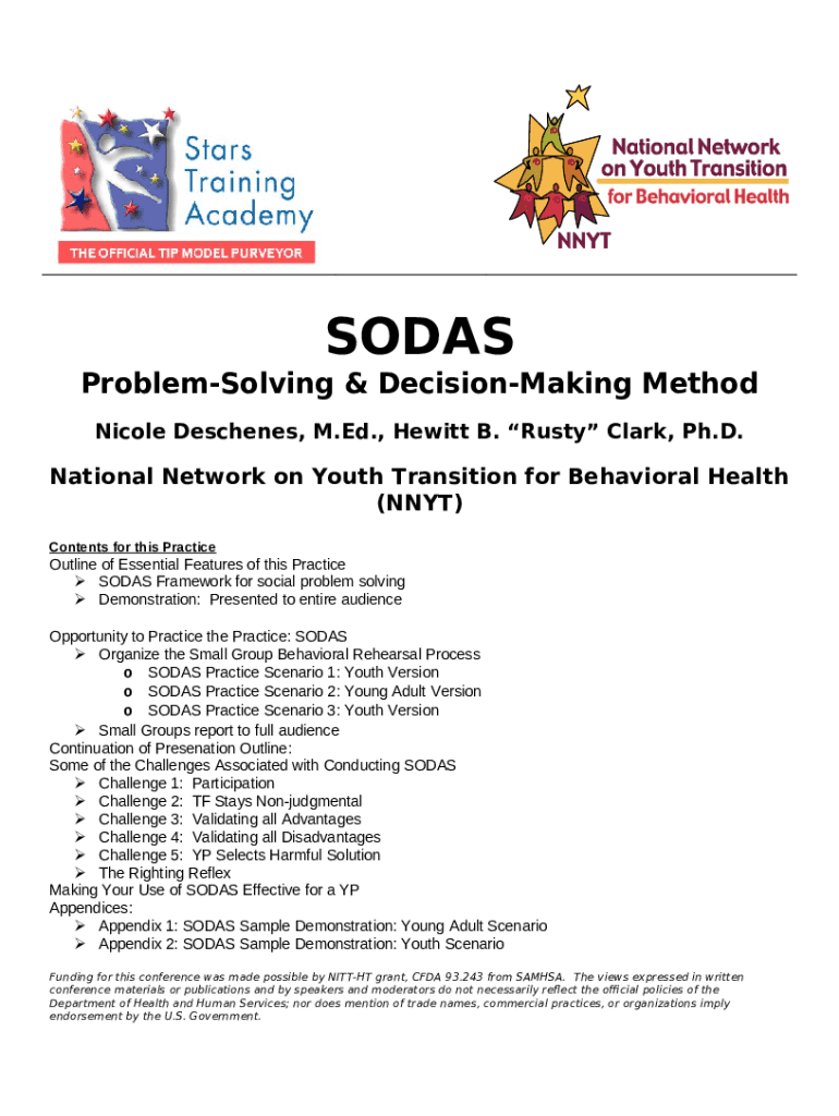 Sodas Problem Solving Pdf Doc Template PdfFiller