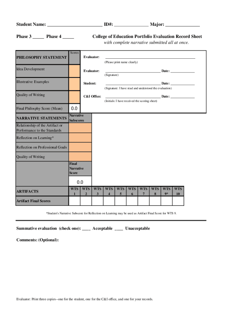 Fillable Online record sheet no subnarratives.xls Fax Email Print ...