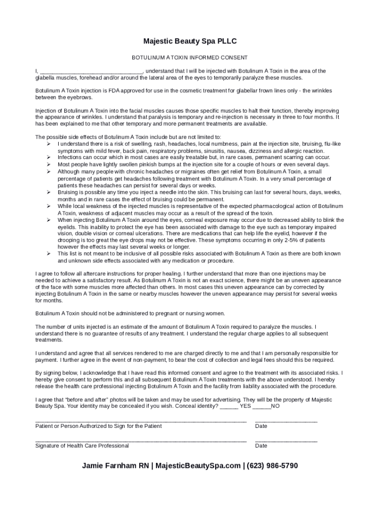 Fillable Online CONSENT FORM Fax Email Print - pdfFiller