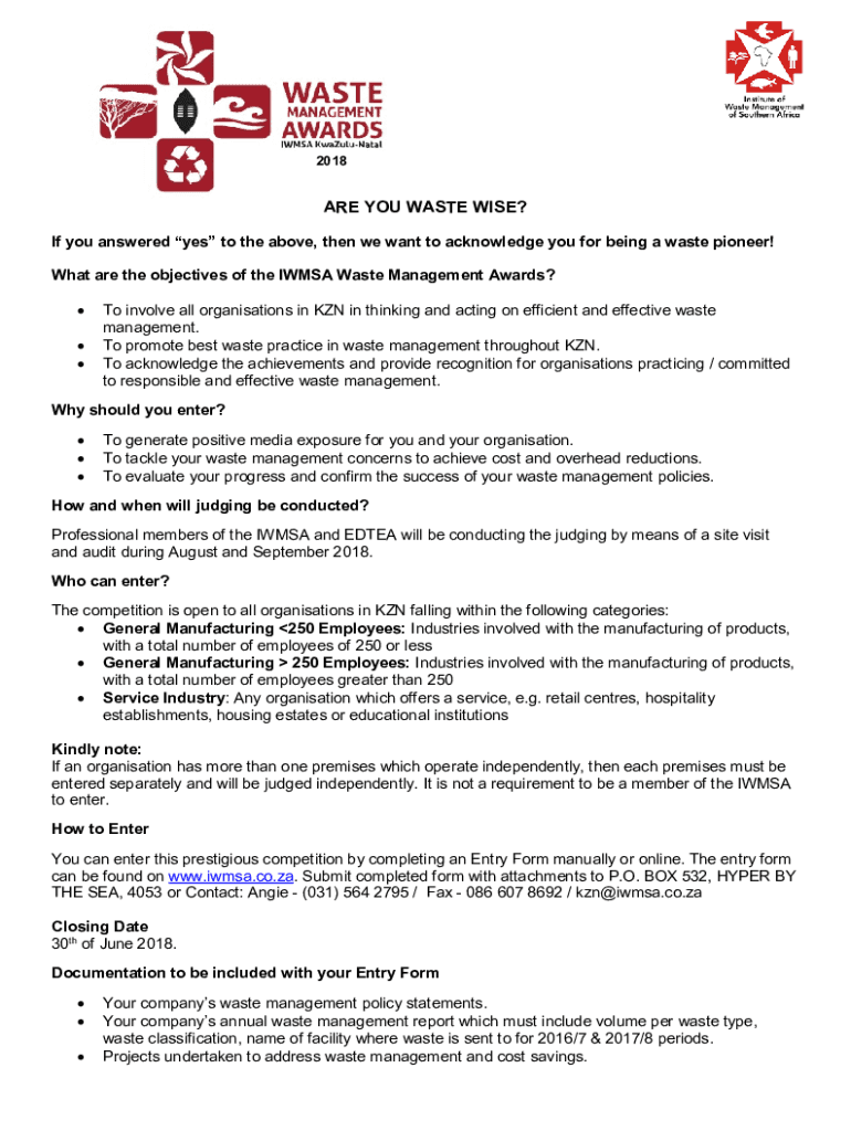 Fillable Online WMA Combined entry and info form 2018.Ver 1KMdoc Fax ...