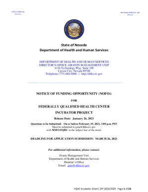 Fillable Online dhhs nv Notice of Funding Opportunity (NOFO ... - dhhs ...