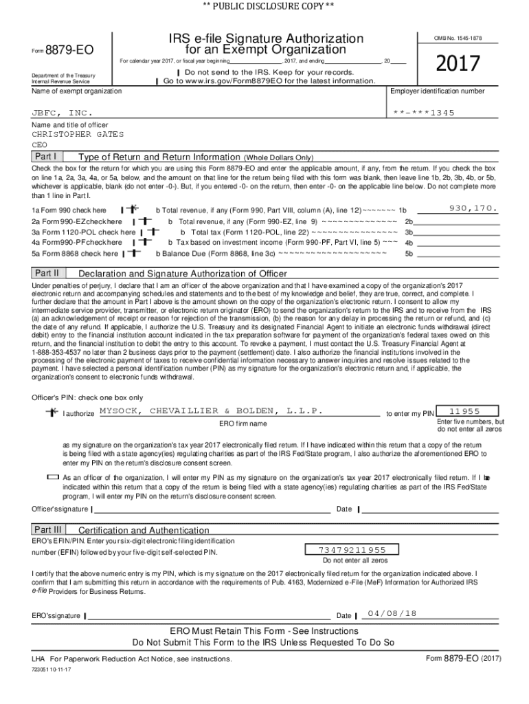 Fillable Online Fill - Free fillable IRS e-file Signature Authorization ...