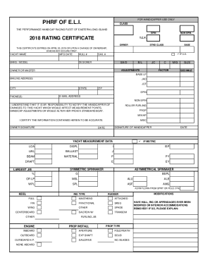 Fillable Online PHRF OF E Fax Email Print - pdfFiller