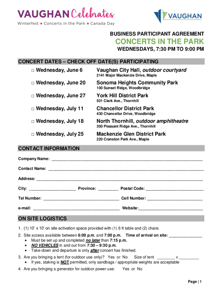 Fillable Online BUSINESS PARTICIPANT AGREEMENT Fax Email Print - pdfFiller