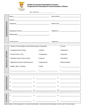 Fillable Online Community Paramedicine Models for Post-Discharge Follow ...