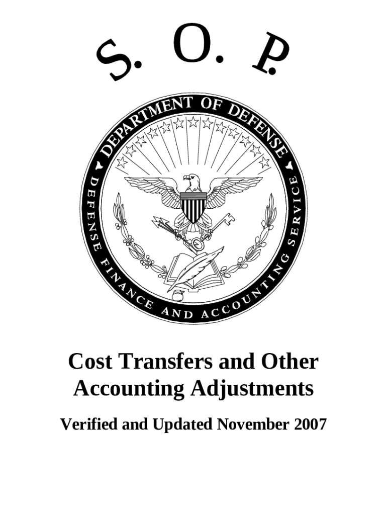 Cost Transfers/Expenditure, Revenue, and Balance Sheet ... Doc Template ...