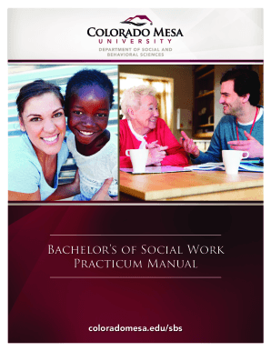 Fillable Online Bachelors of Social Work Practicum Manual Fax Email ...