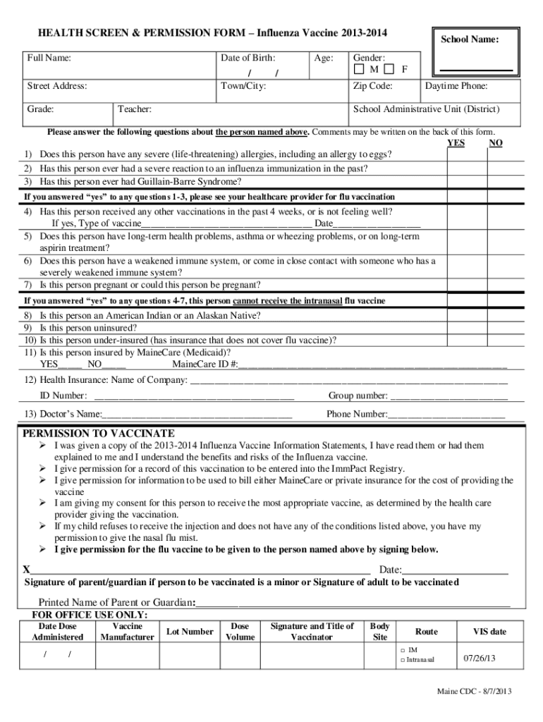 Fillable Online 22 Printable Vaccine Administration Record For Adults ...