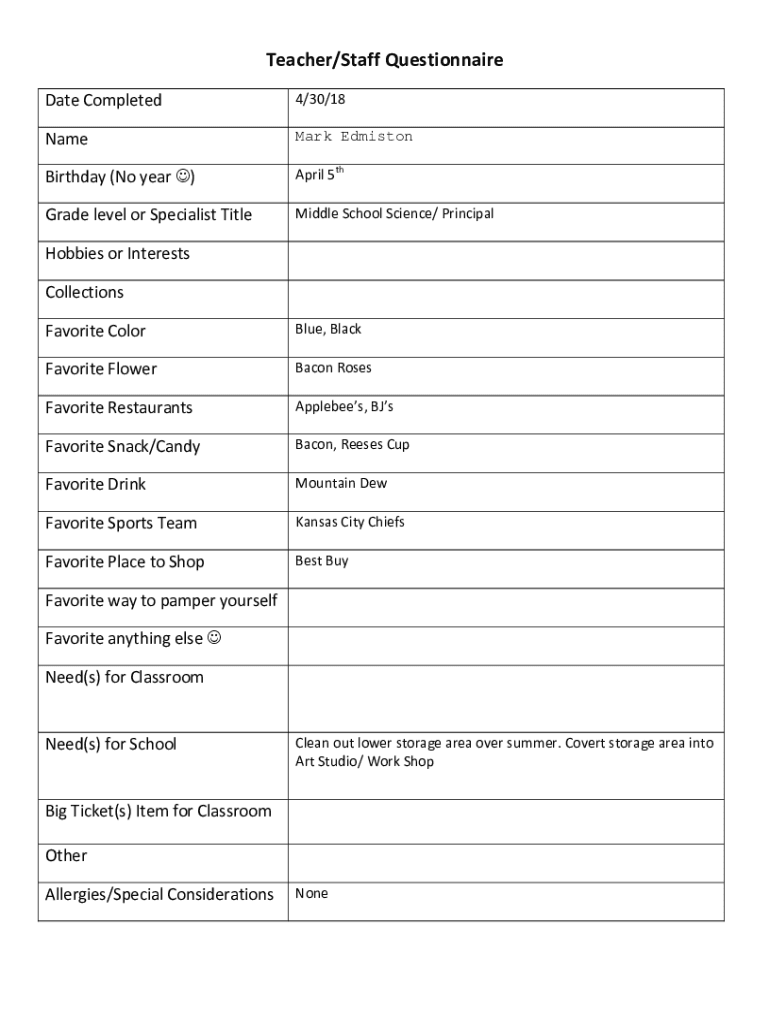 Fillable Online Teacher/Principal Evaluations / Teacher Evaluation Form ... Fax Email Print ...