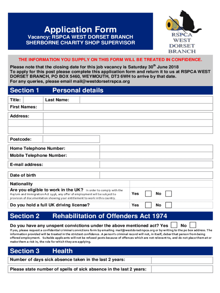 Fillable Online SS Application Form Fax Email Print - pdfFiller
