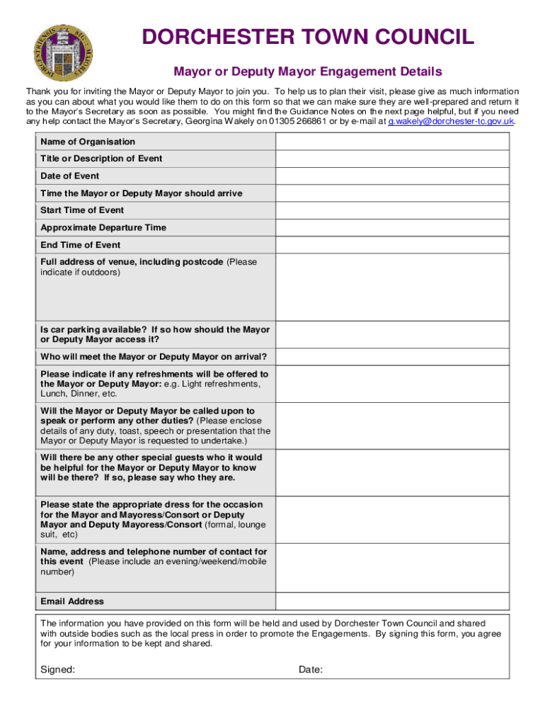 Fillable Online ReferenceHow to Address a Mayor: 6 Steps (with Pictures ...