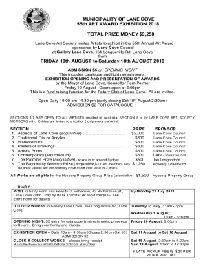 Fillable Online LC Art Award entryform2018.docx Fax Email Print - pdfFiller