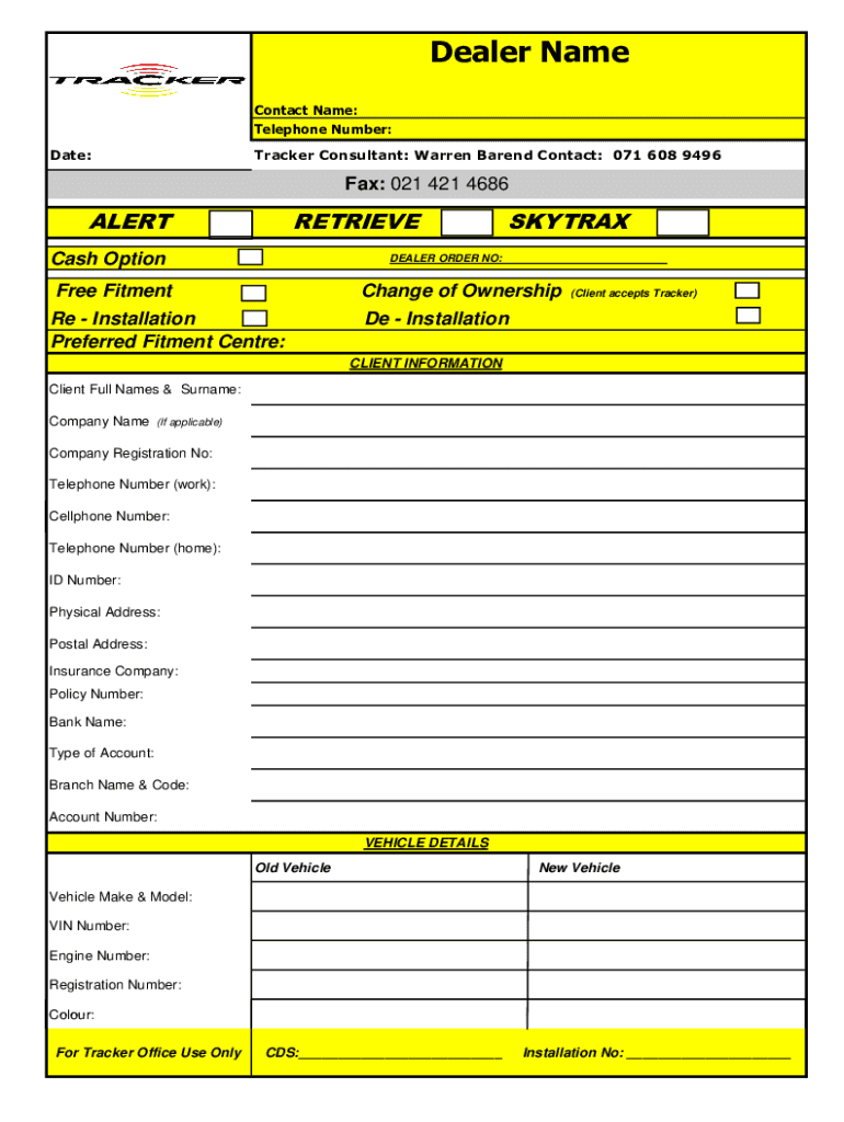 Fillable Online Dealership lead form Fax Email Print - pdfFiller