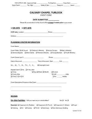 Fillable Online CCT Event Form Fax Email Print - pdfFiller