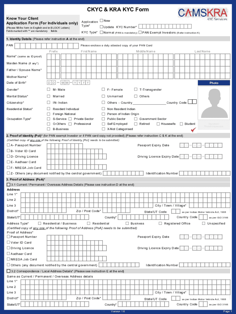 Fillable Online Know Your Client Application Form (For Individuals only ...