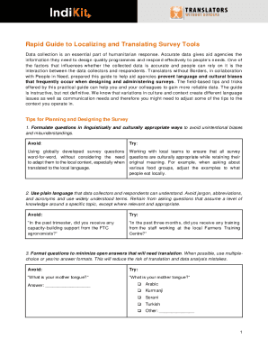 Fillable Online The Ultimate Guide to Creating a Multilingual Survey ...