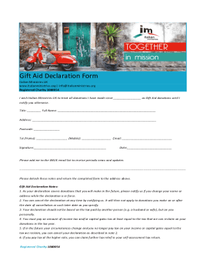 Fillable Online Gift Aid Declaration Form 2.docx Fax Email Print ...