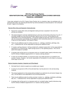 Fillable Online Patient Estimate Form - NYU Langone Health Fax Email ...