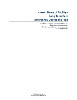Fillable Online Long Term Care Template Fax Email Print - pdfFiller