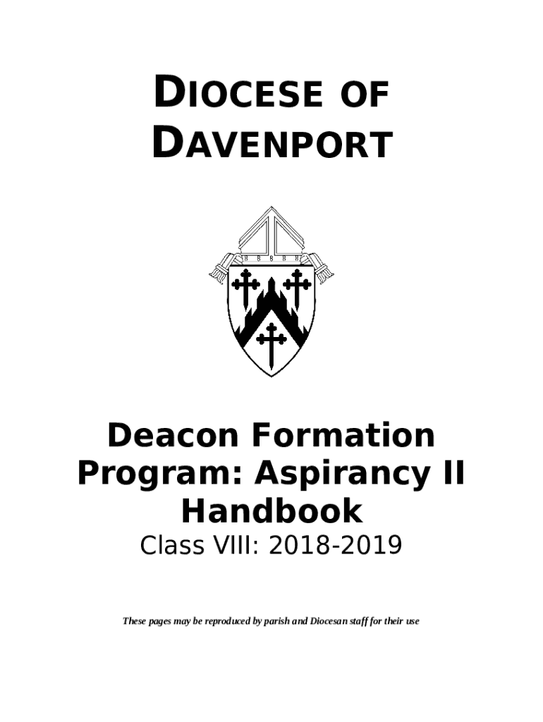 Deacon ation Program: Aspirancy II Handbook for Class ... Doc Template ...