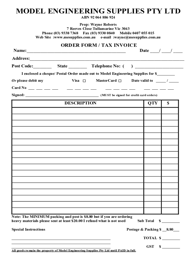 Reeves Model Engineering - Fill Online, Printable, Fillable, Blank ...