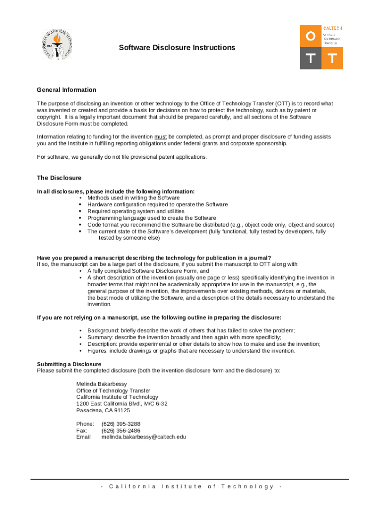 Software Disclosure - Amazon S3 Doc Template | pdfFiller