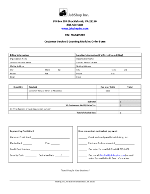 Fillable Online Work Orders Free Work Order Form Template for Excel Fax ...
