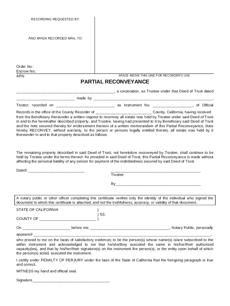 SPACE ABOVE THIS LINE FOR RECORDERS USE SUBSTITUTION OF ... Doc Template | pdfFiller