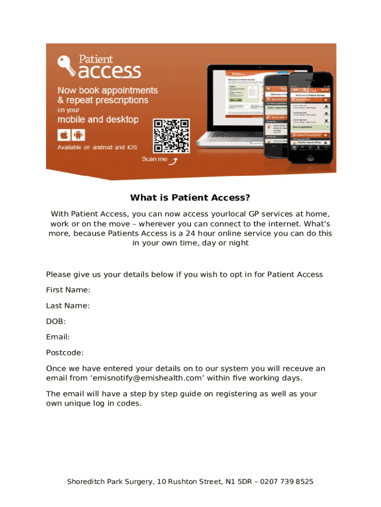 What is Patient Access? - The Kensington Group Practice Doc Template ...