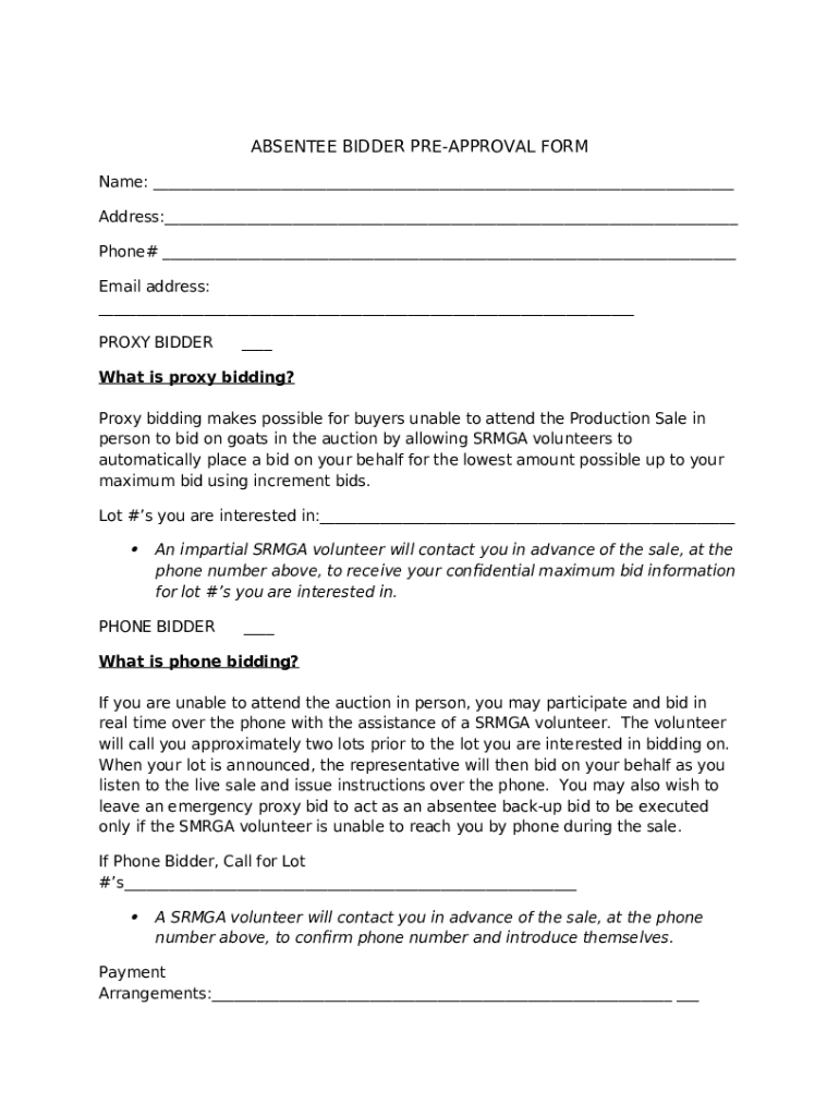 BIDDER REGISTRATION - Julien's Auctions Doc Template | pdfFiller