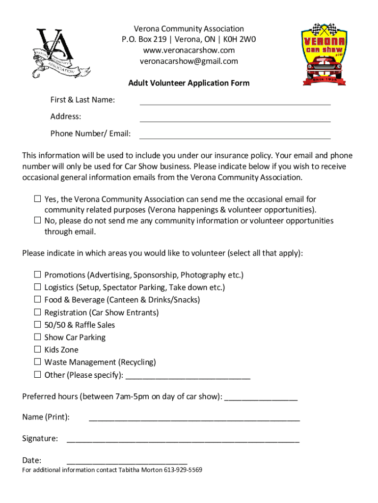 Fillable Online Animal Shelter Volunteer Application Template - PDF ...