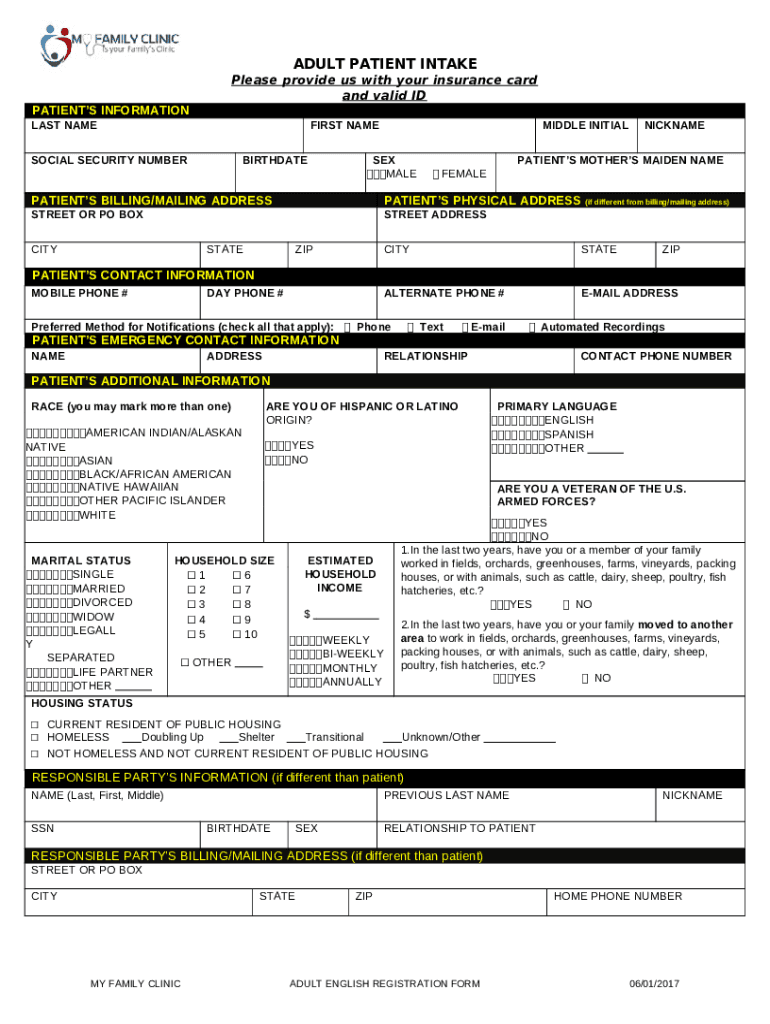 Online New Patient Interest Insurance Verification Doc Template | pdfFiller