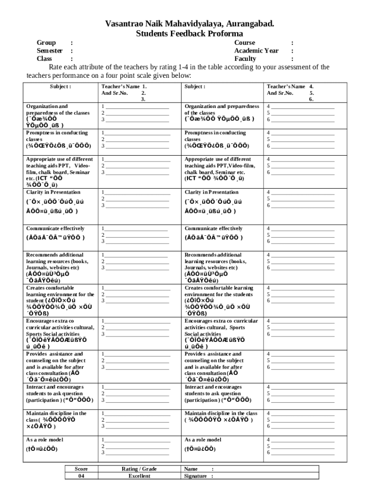 21+ Student Feedback Templates in PDF DOC Free ... Doc Template | pdfFiller