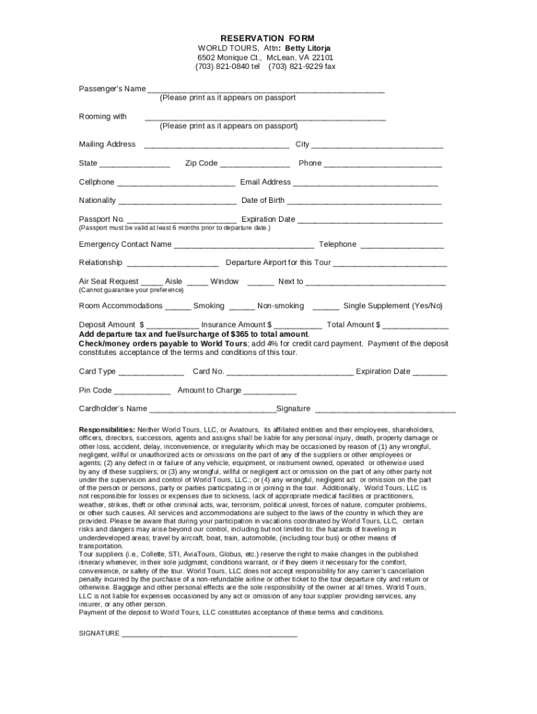 Spa Reservation .doc - Lba - Fill and Sign Printable ... Doc Template ...
