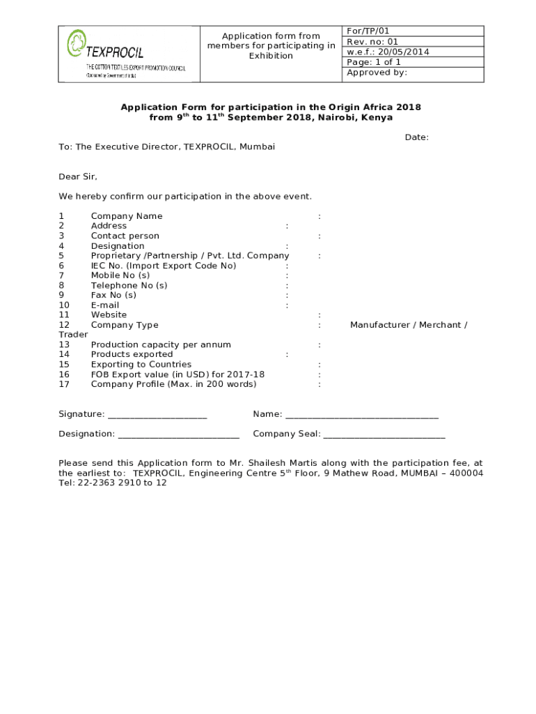 Welcome to Texprocil - The Cotton Textiles Export ... Doc Template ...