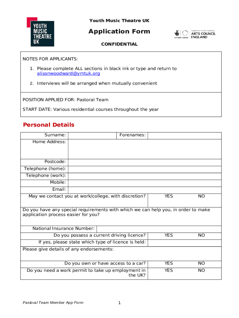 INSPIRE Application Doc Template | pdfFiller
