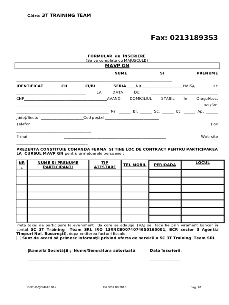 Cerere Inscriere La Concurs - Scribd Doc Template | pdfFiller