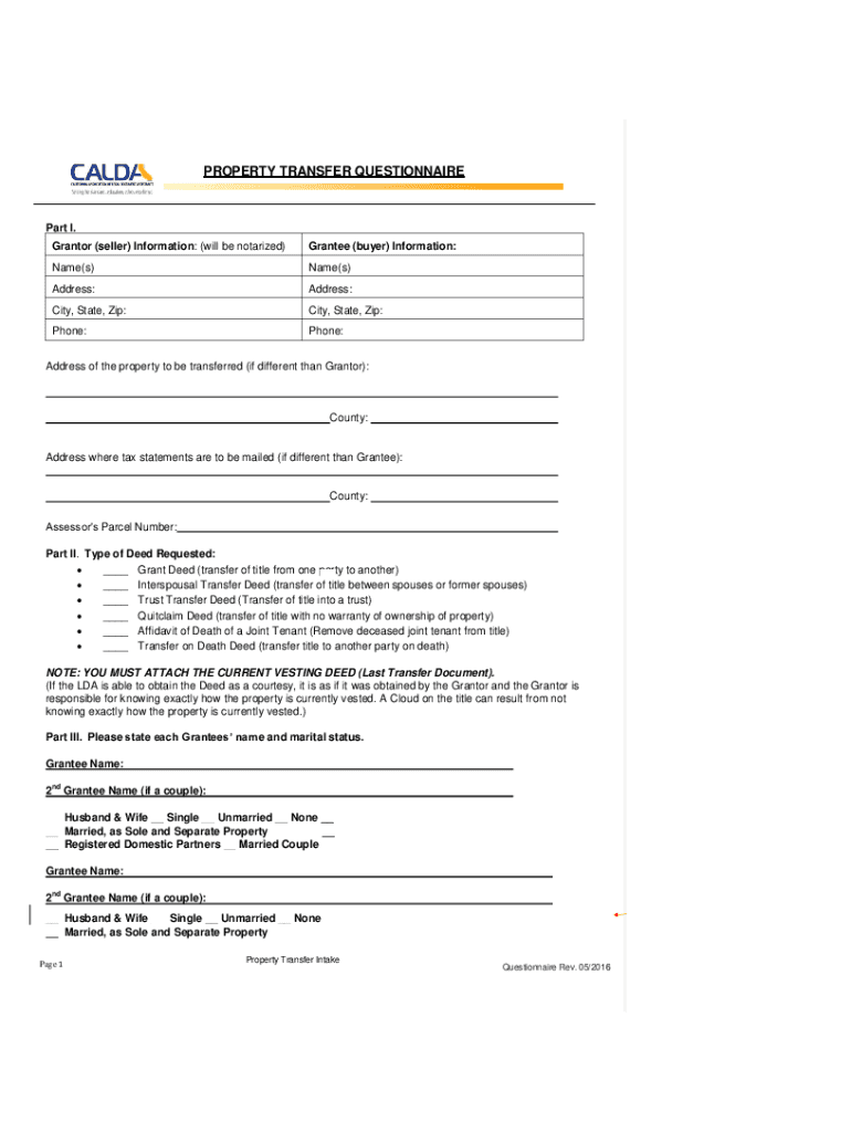 Fillable Online INTERSPOUSAL TRANSFER GRANT DEED - Sacramento Fax Email Print - pdfFiller