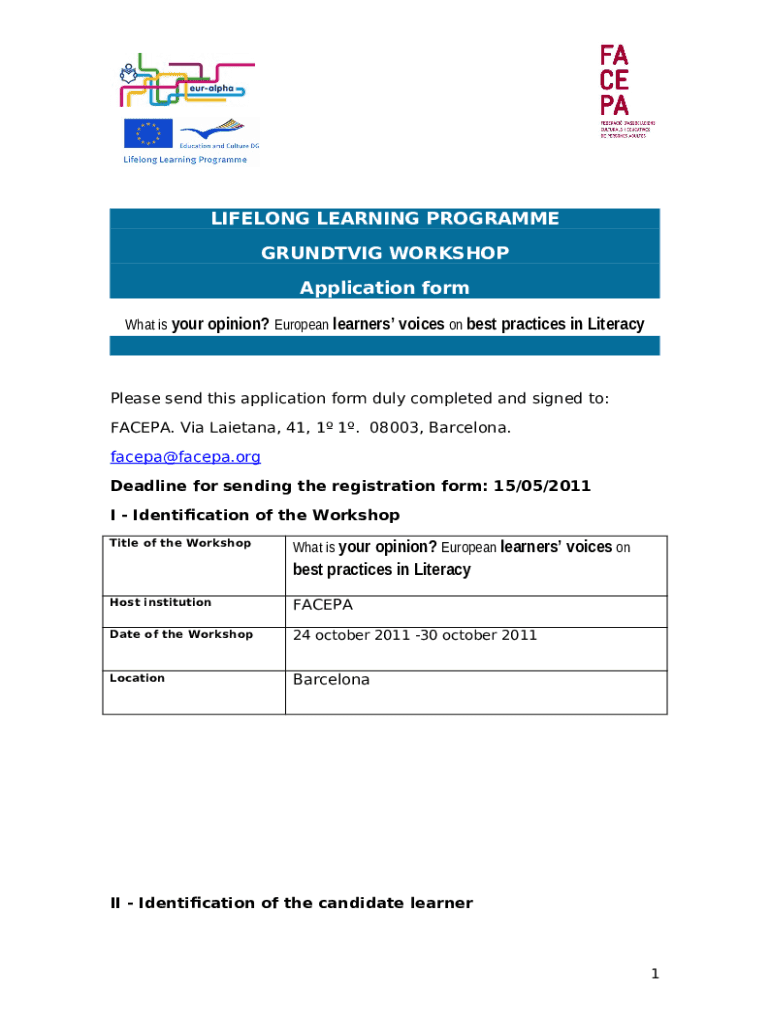 LIFELONG LEARNING PROGRAMME GRUNDTVIG Final report ... Doc Template ...