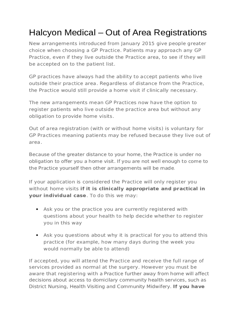 Halcyon Medical - Ination for new patients wishing to ... Doc Template ...
