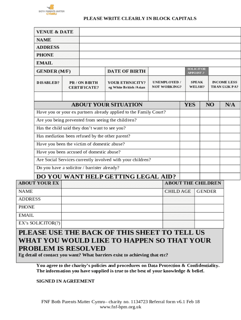 SERVICE USER EVALUATION - fnf-bpm.org.uk Doc Template | pdfFiller