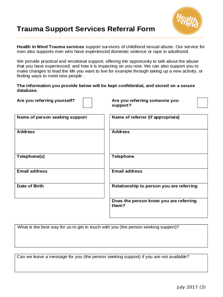 Patient/Caregiver Referral Trauma Burn Center - health-in-mind org Doc ...