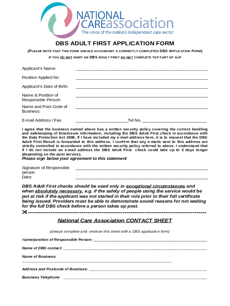 DBS application : guide for applicants - GOV.UKDBS Order ...