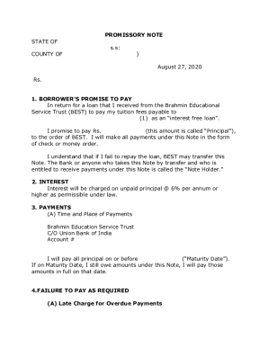 Tuition Reimbursement Promissory Note - Page 2 | pdfFiller