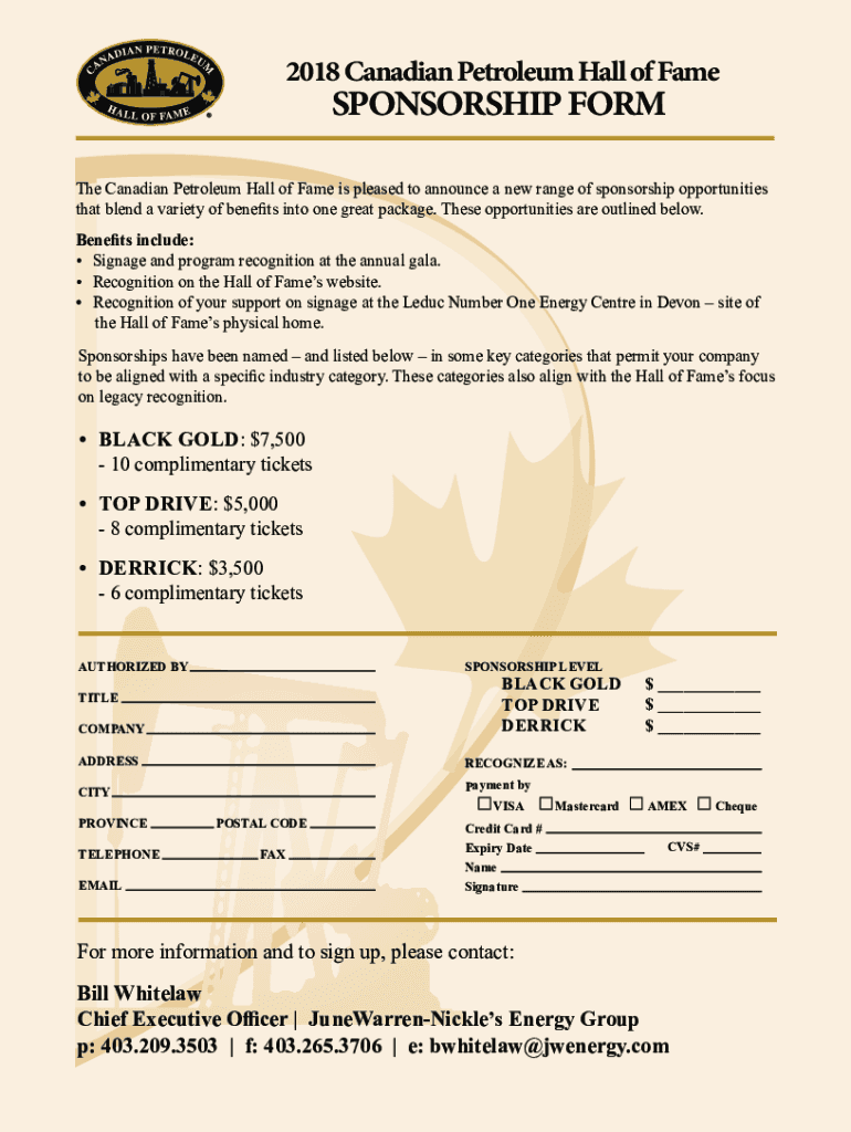 Fillable Online The Canadian Petroleum Hall Of Fame wants you - JWN ...