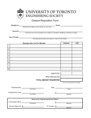 Fillable Online Cheque Requisition Form (Updated).xlsx Fax Email Print ...