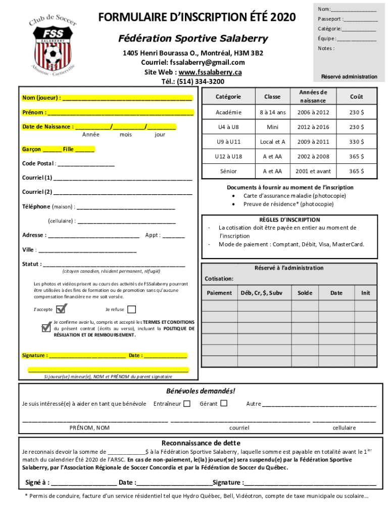 Fss Salaberry - Fill Online, Printable, Fillable, Blank | pdfFiller